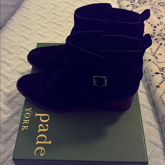 kate spade | Shoes | Kate Spade Black Ankle Boots With Buckle | Poshmark